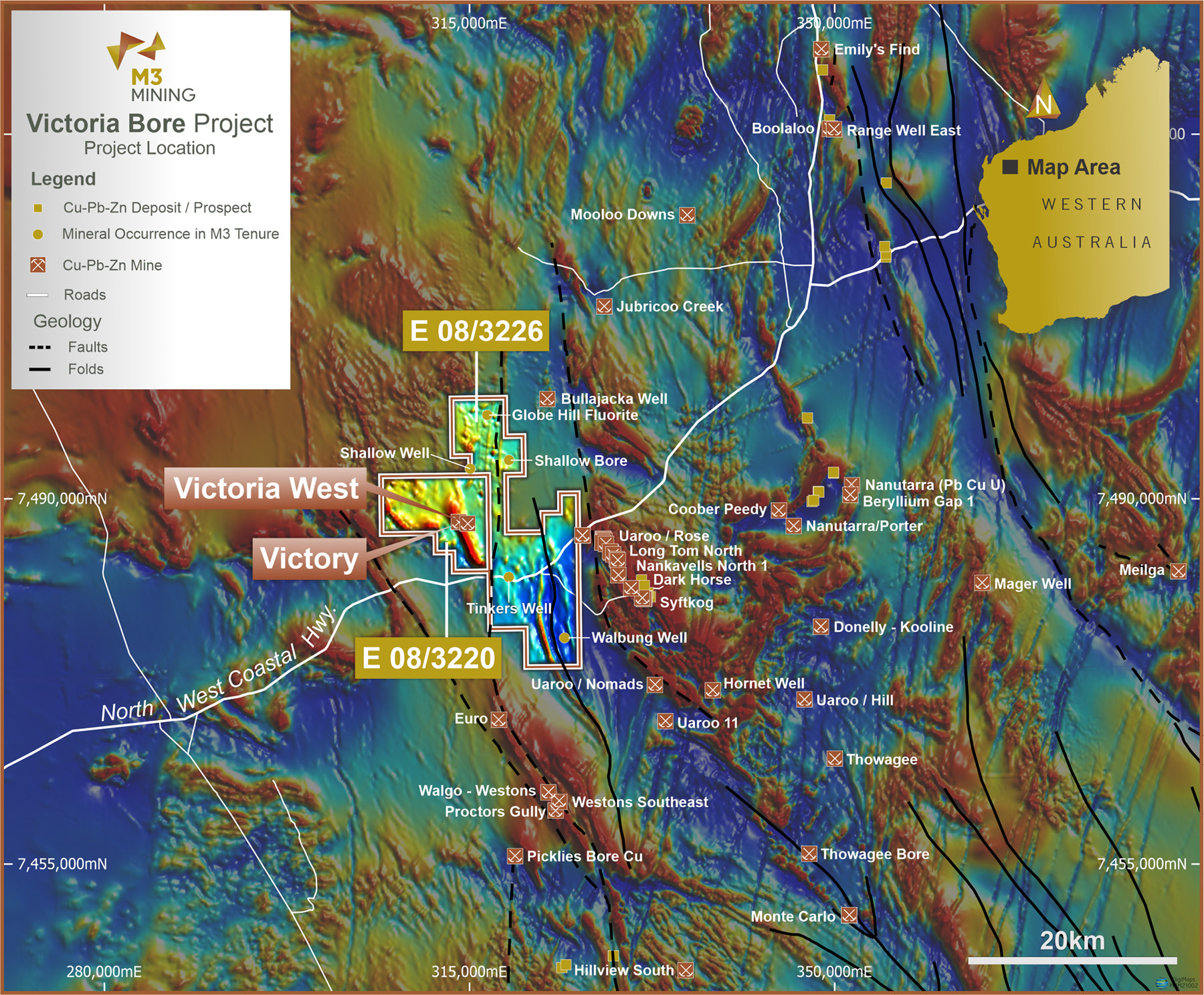 Victoria Bore Copper Project - M3 Mining Limited